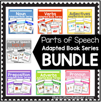 Parts of Speech BUNDLE Adapted Book Series – The Autism Helper