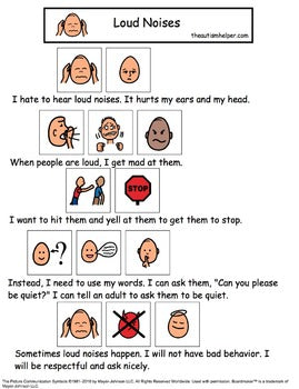 Visual Social Story Packet for Children with Autism: Behavior Set – The ...