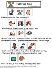Visual Social Story Packet for Children with Autism: Community Set 1 ...