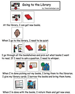 Visual Social Story Packet for Children with Autism: Community Set 1 ...