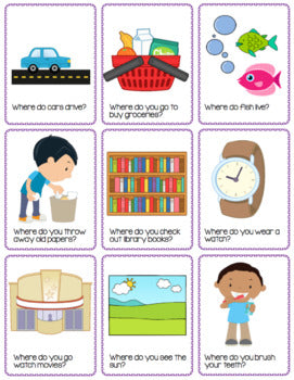 Wh-Question Task Card Set – The Autism Helper