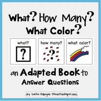 Count, Color, & Name Wh-Question Adapted Book – The Autism Helper