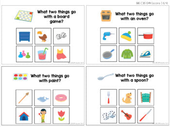 Associated Picture Task Cards [ABLLS-R Aligned B16, C36, G14] – The ...