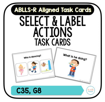 Action Task Cards [ABLLS-R Aligned C35, G8] – The Autism Helper