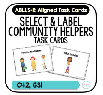 Community Helper Task Cards [ABLLS-R Aligned C42, G31] – The Autism Helper
