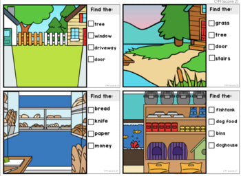 Find Objects in a Scene Task Cards [ABLLS-R Aligned C43, C44] – The ...