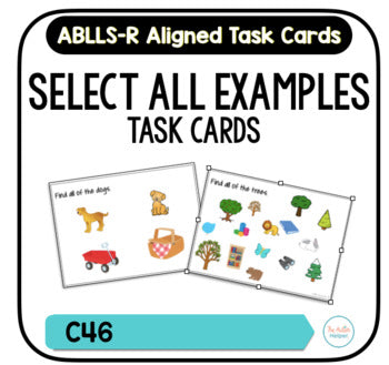 All Examples Task Cards [ABLLS-R Aligned C46] – The Autism Helper