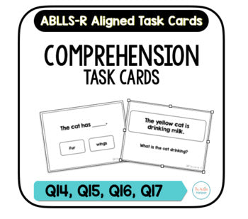 Reading Comprehension Task Cards [ABLLS-R Aligned Q14-Q17] – The Autism ...