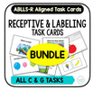 Receptive & Labeling Task Card BUNDLE [ABLLS-R Aligned ALL C & G TASKS ...