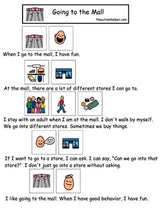 Visual Social Story Packet for Children with Autism: Community Set 2 ...