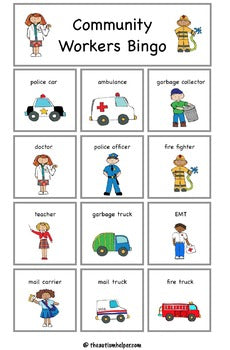 Community Helpers Differentiated Unit – The Autism Helper