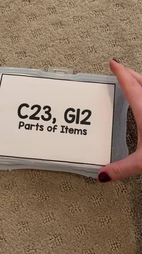 Parts of Items Task Cards [ABLLS-R Aligned C23, G12]#N# #N# #N# #N ...