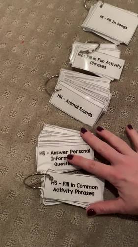 Basic Fill In Task Cards [ABLLS-R Aligned H1, H2, H4, H5, H6] – The ...