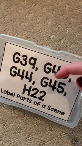 Parts of a Scene Task Cards [ABLLS-R Aligned G39, G40, G44, G45, H22 ...